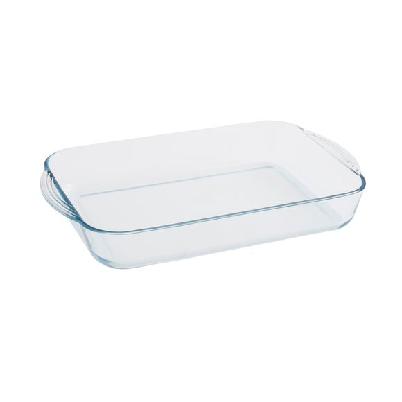 Glass Rectangle Roaster | Dunelm