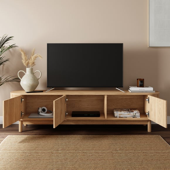 Return - Mateo Extra Wide TV Unit For TVs Up To 75" | Dunelm