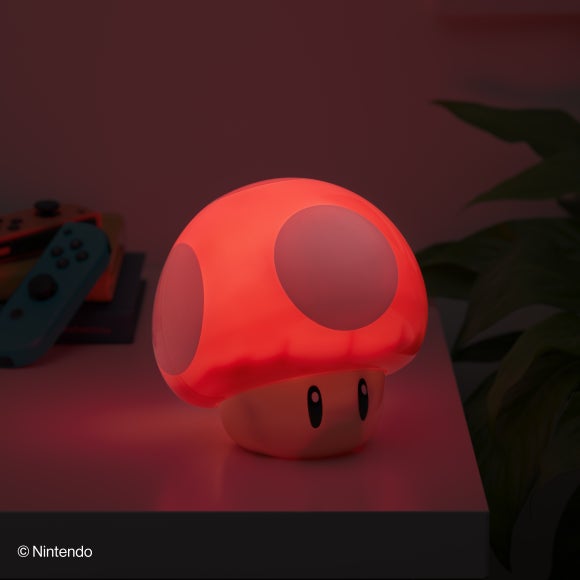 Nintendo Super Mario Mushroom Night Light | Dunelm