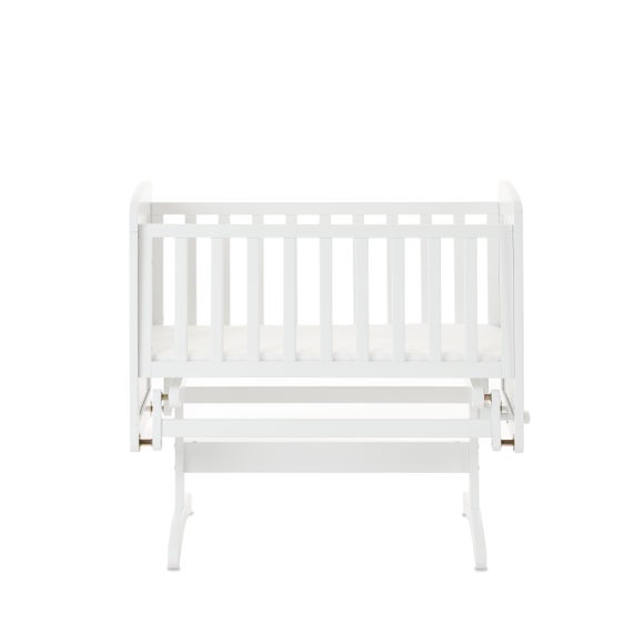 Return - Obaby Gliding Crib, White | Dunelm