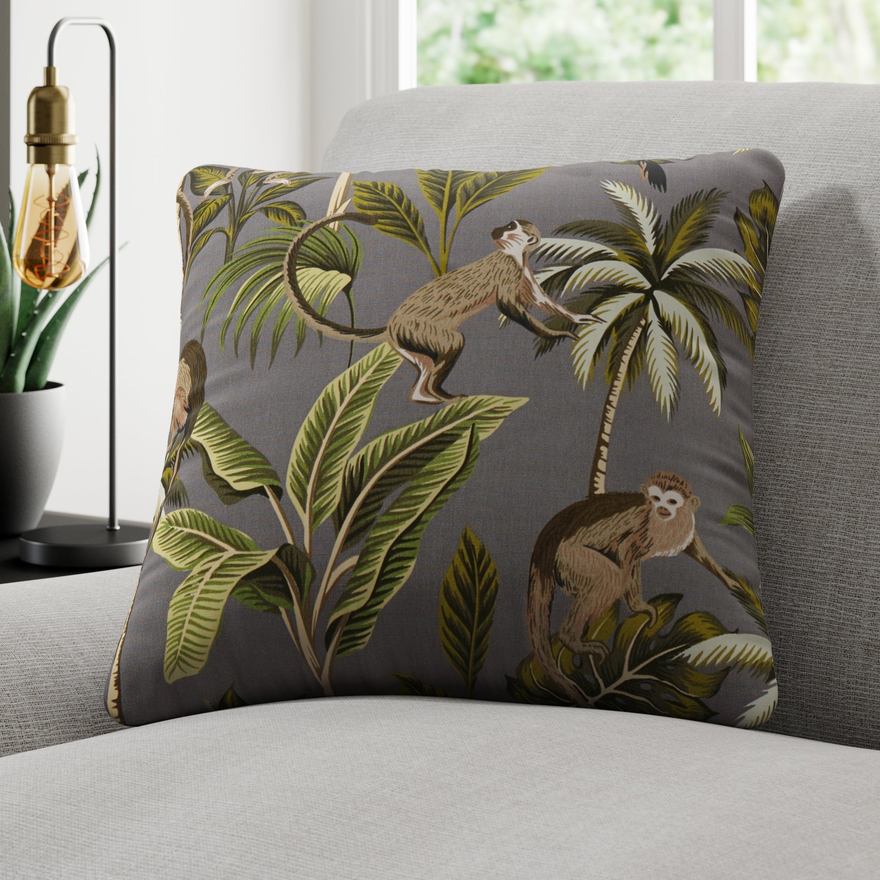 Monkey Made to Order Cushion Cover | Dunelm