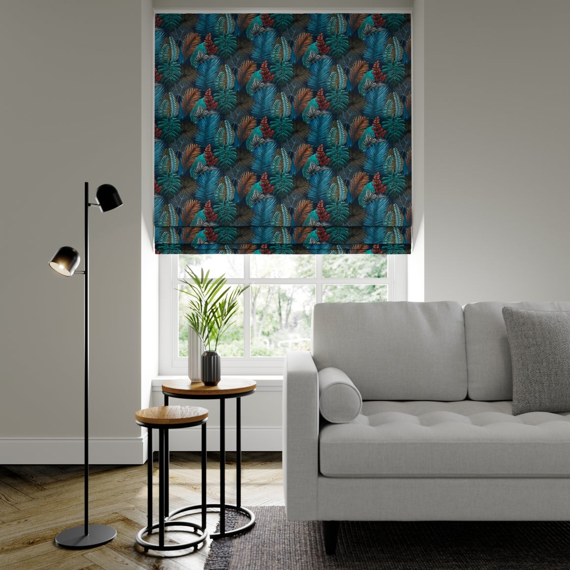 Rainforest Made to Measure Roman Blind | Dunelm
