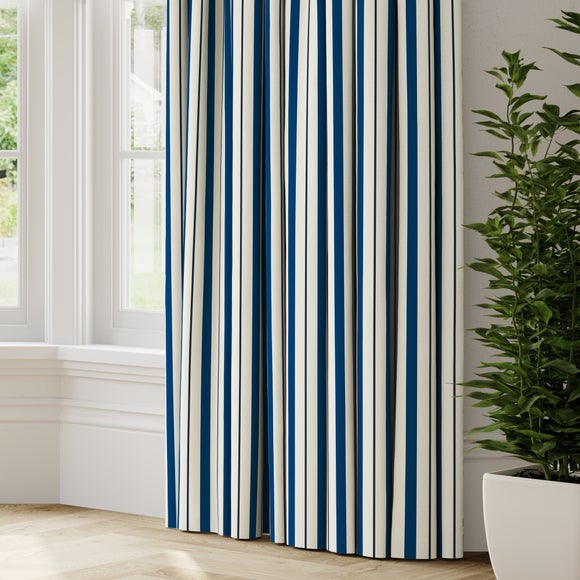 Navy striped curtains store