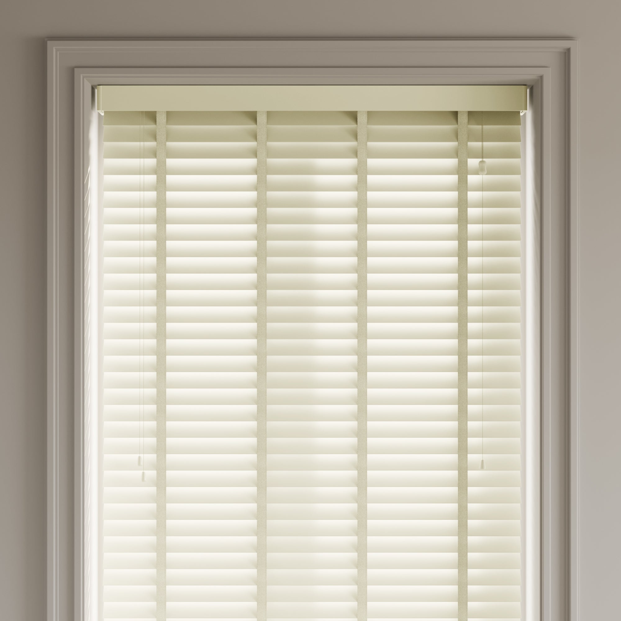 Made To Measure 63mm Slats White Taped Venetian Blind | Dunelm