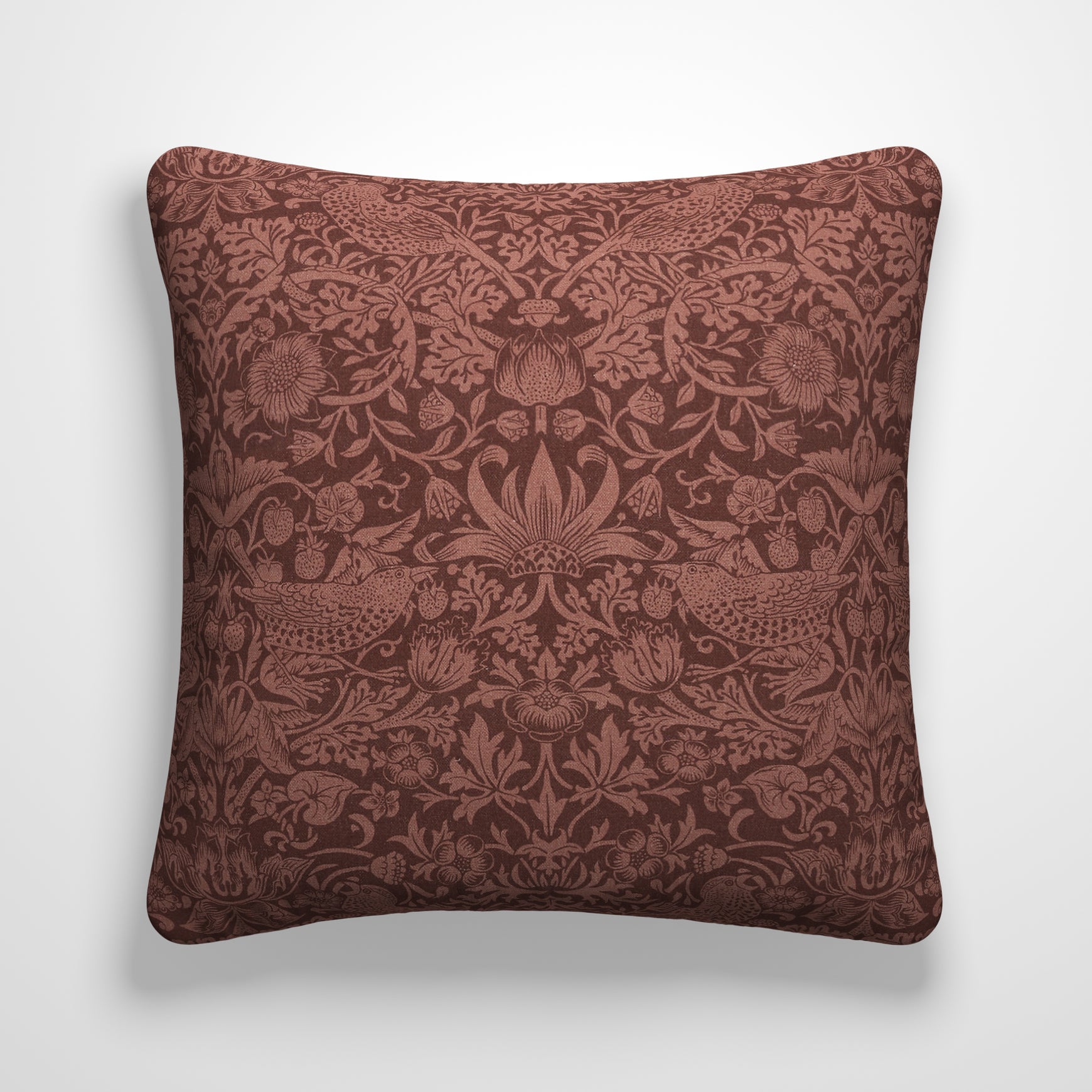 William Morris Strawberry Thief Tonal Made To Order Cushion Cover | Dunelm