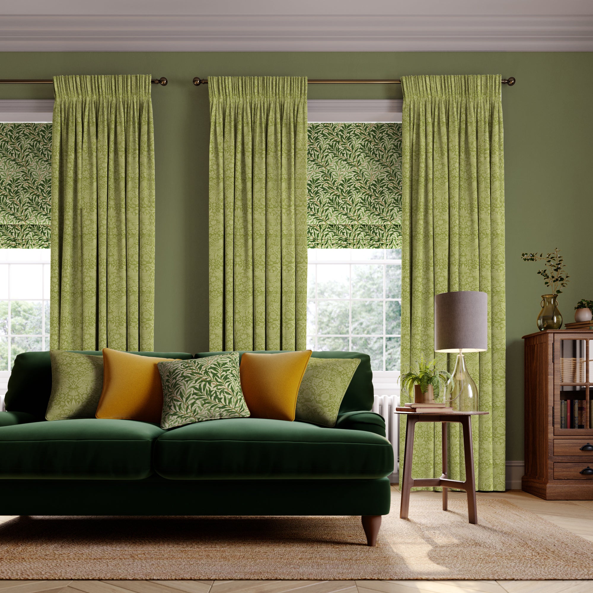 William Morris Strawberry Thief Tonal Made To Measure Curtains | Dunelm