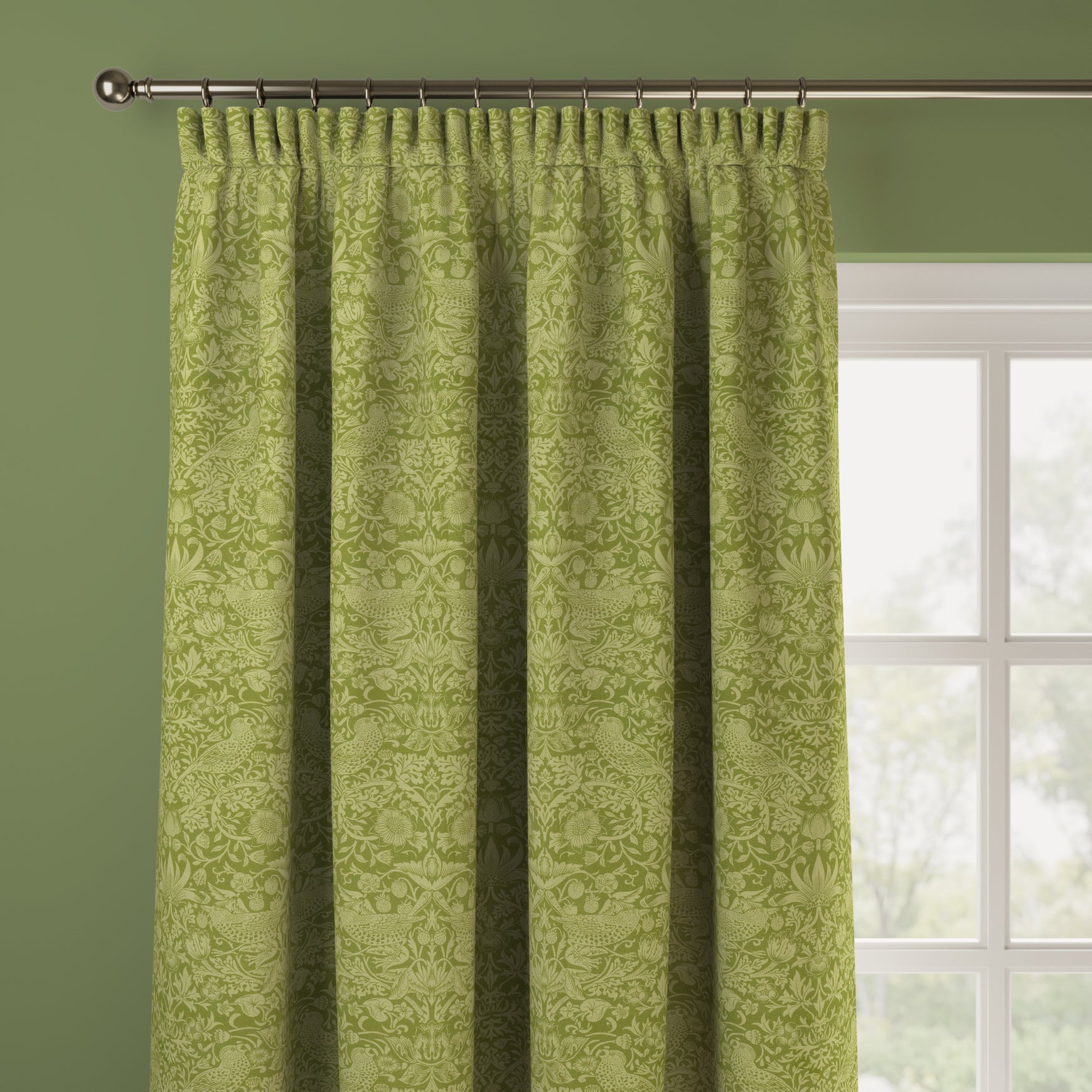 William Morris Strawberry Thief Tonal Made To Measure Curtains | Dunelm