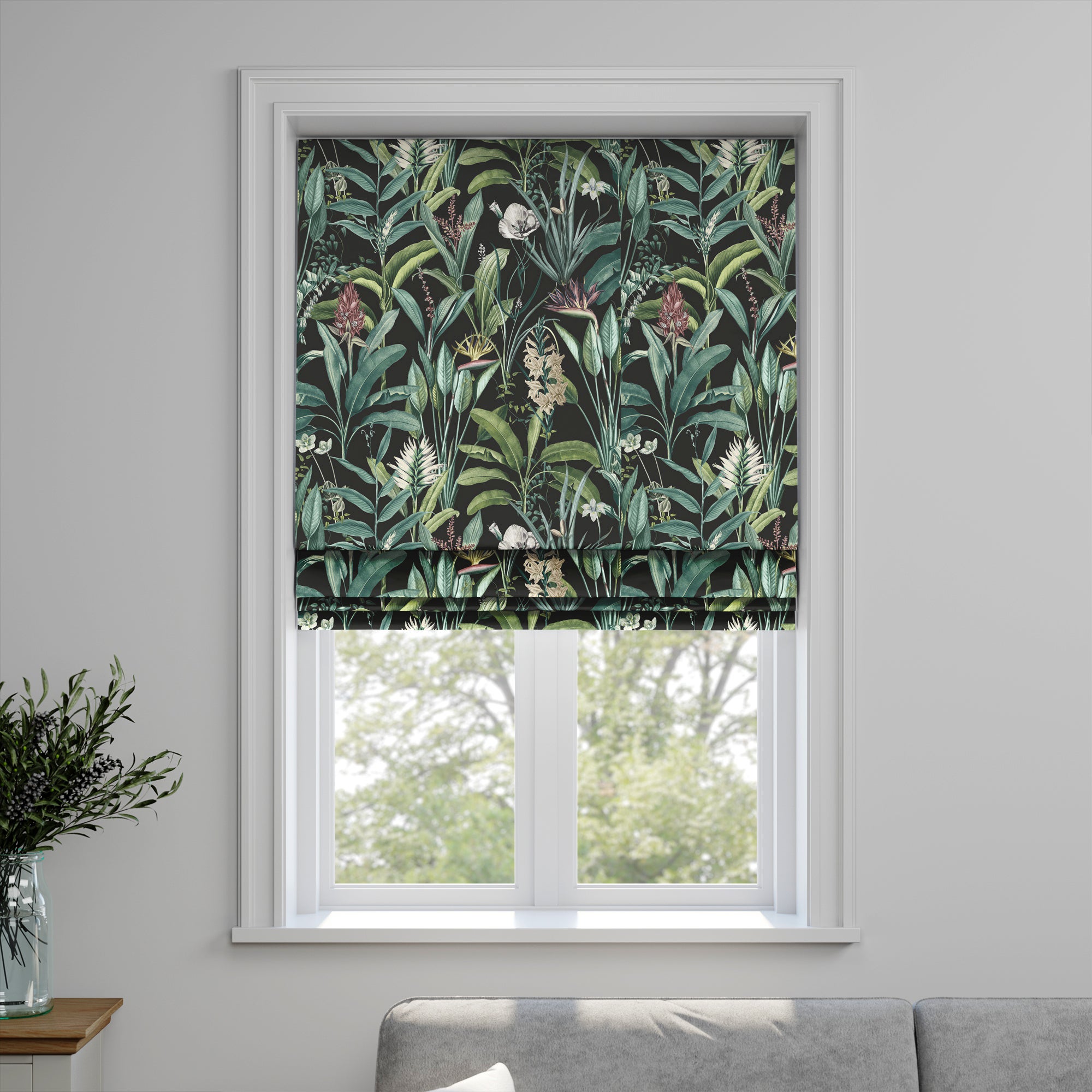 Maya Made to Measure Fire Retardant Roman Blind | Dunelm