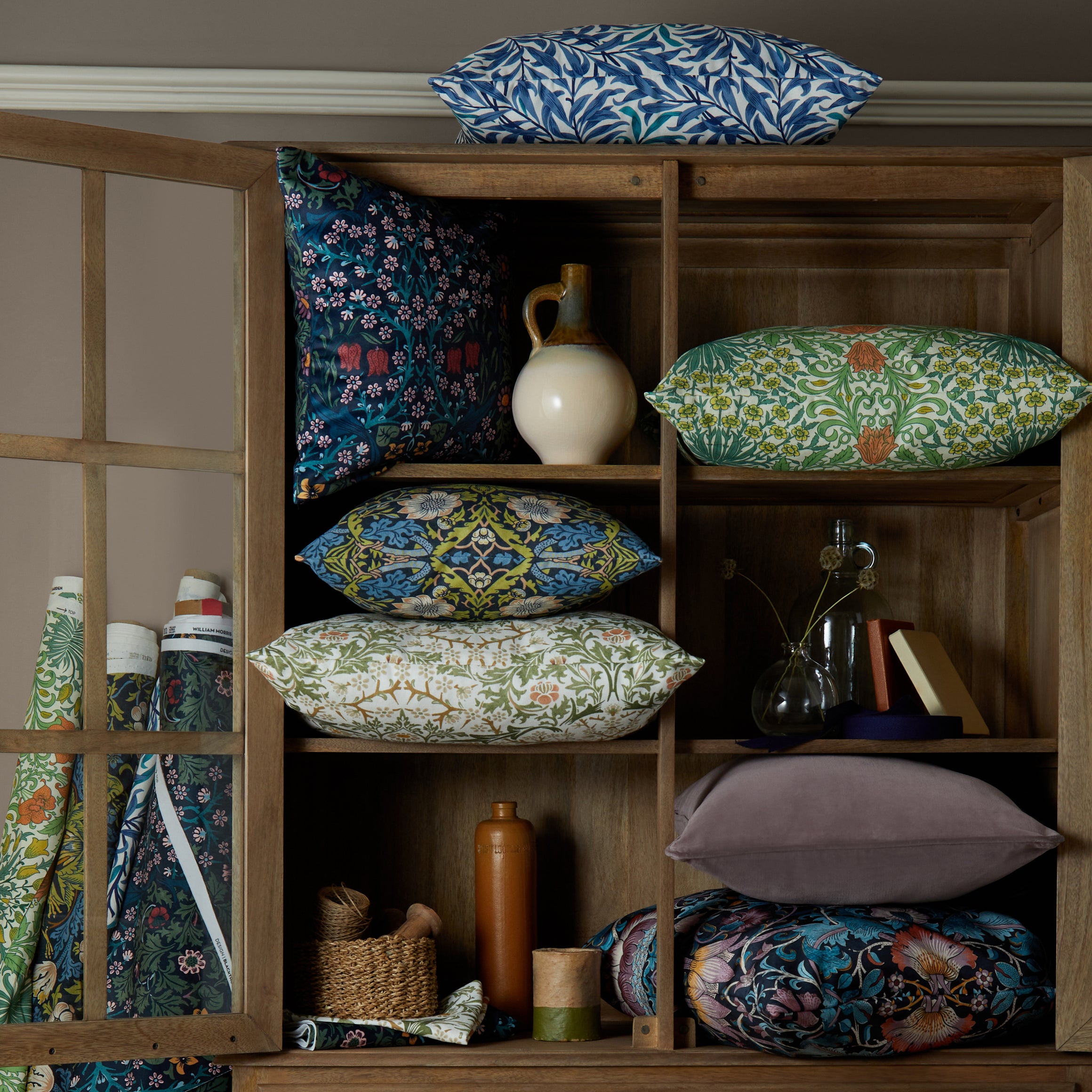 William Morris Strawberry Thief Made To Order Cushion Cover | Dunelm